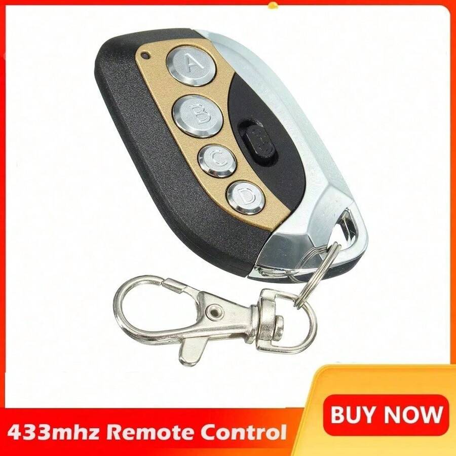 Universal Gate Remote Control 433 Mhz Universal Garage 4 Buttons Fixed Code RF Wireless ...