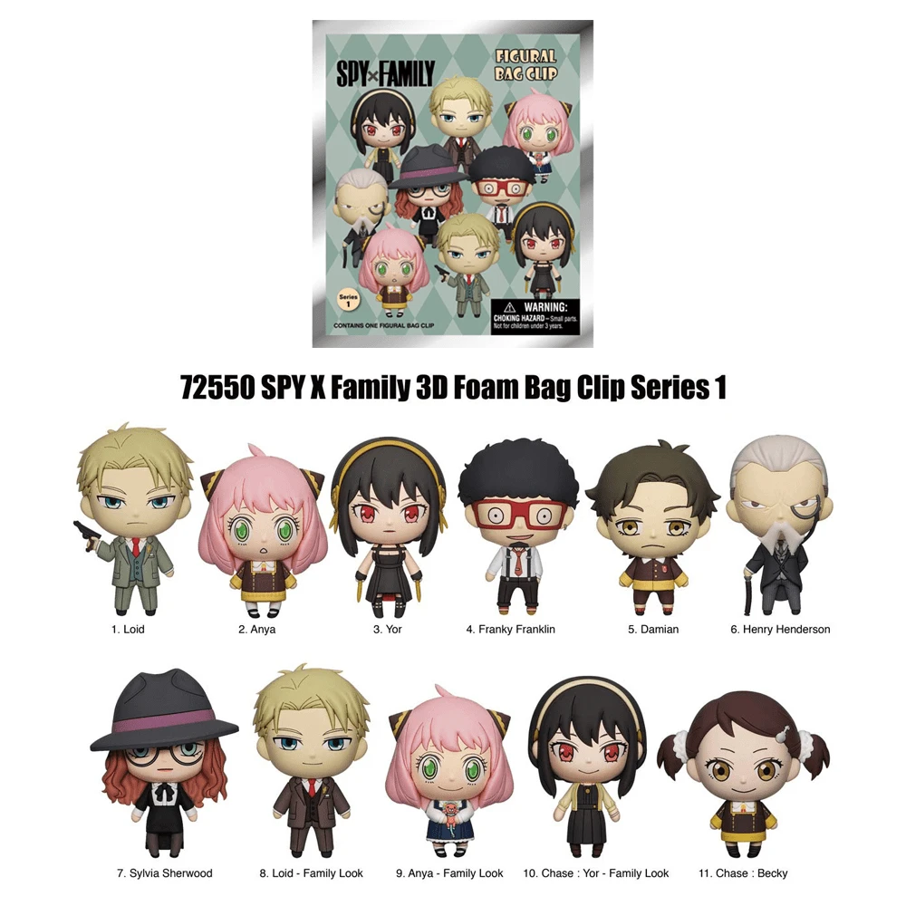 Crunchyroll 1/2PCS Spy Family Officially Licensed Anya Yor Lloyd 3D ...