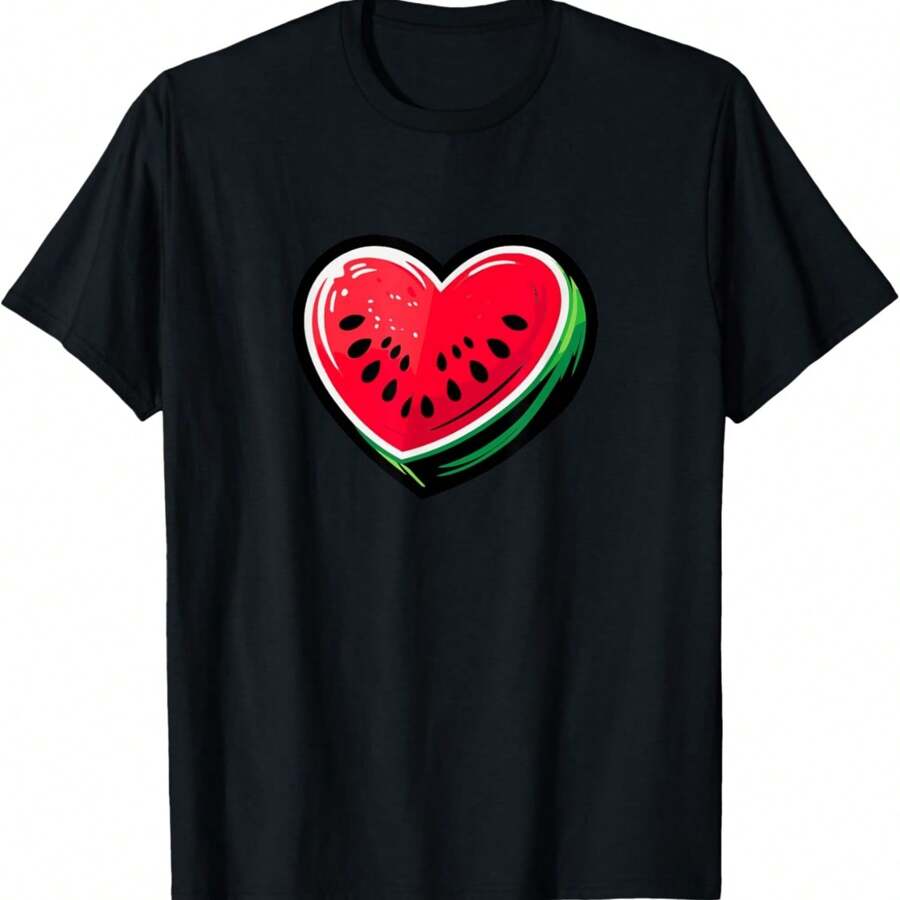Watermelon Cat Meme T-Shirt | SHEIN USA