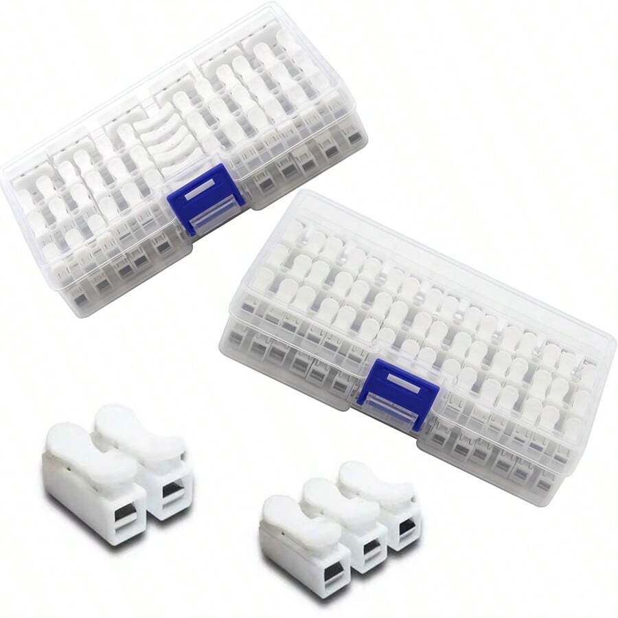 1 BOX CH-2 CH-3 Press Connector Electrical Cable Clamp Connectors Quick ...