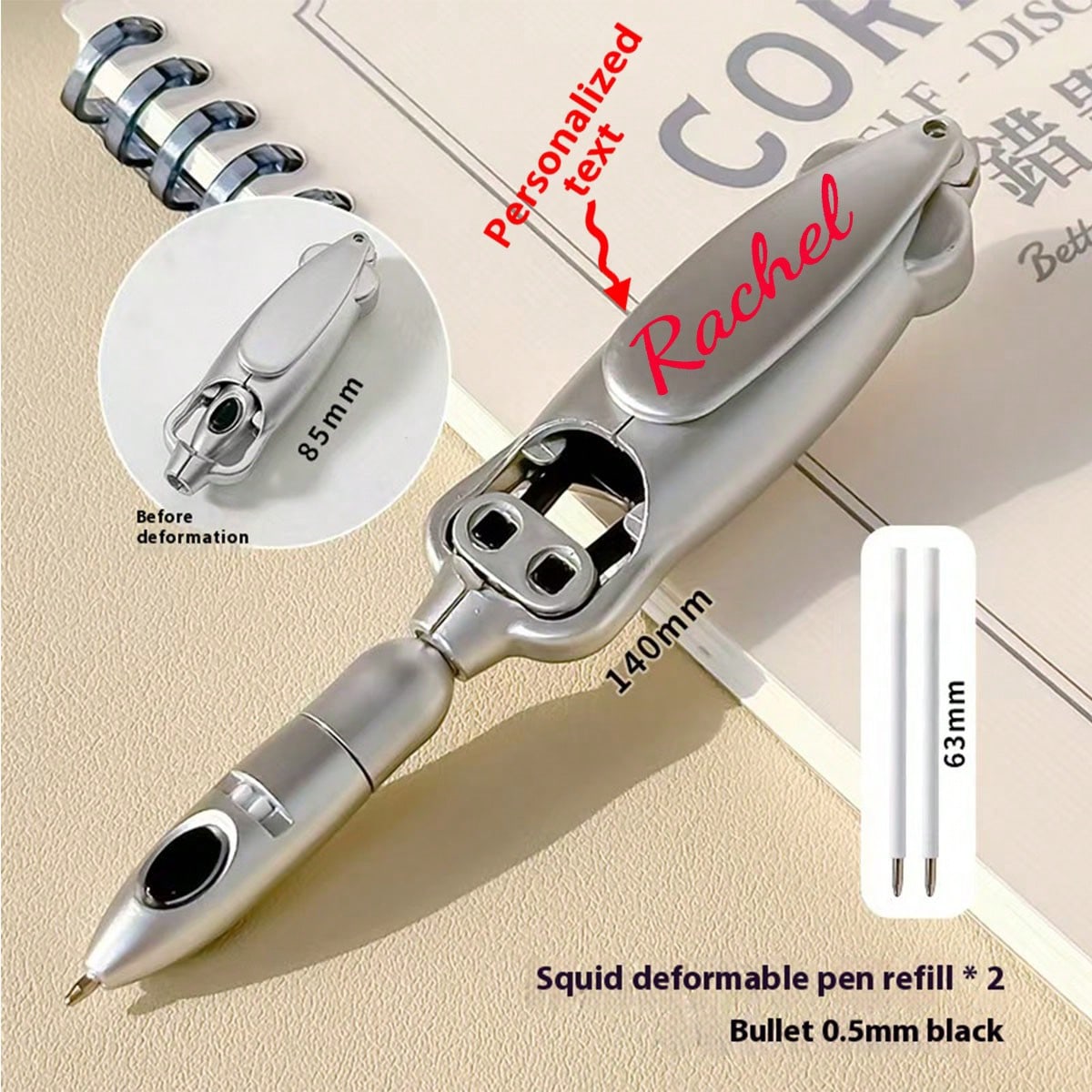 Customizable, Black Tech Ink Shaper Pen Decompressing Automatic Fun ...
