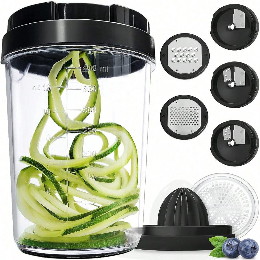 Vegetable Spiralizer Vegetable Slicer - 8 In 1 Zucchini Spaghetti ...