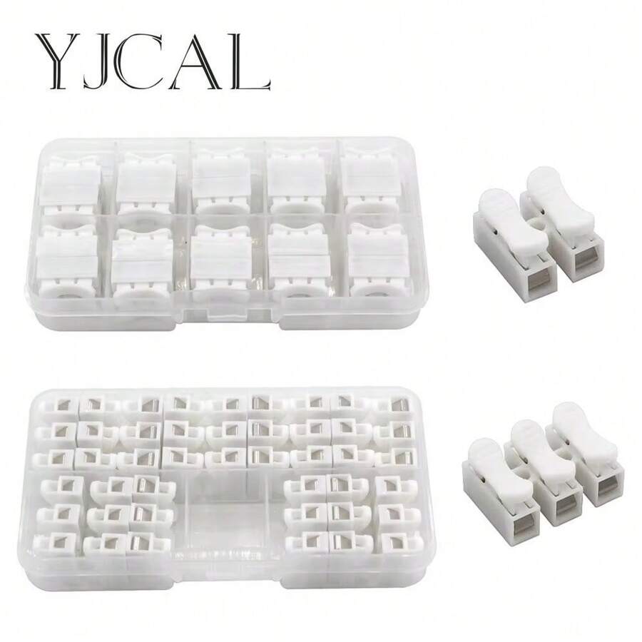 1 BOX CH-2 CH-3 Press Connector Electrical Cable Clamp Connectors Quick ...