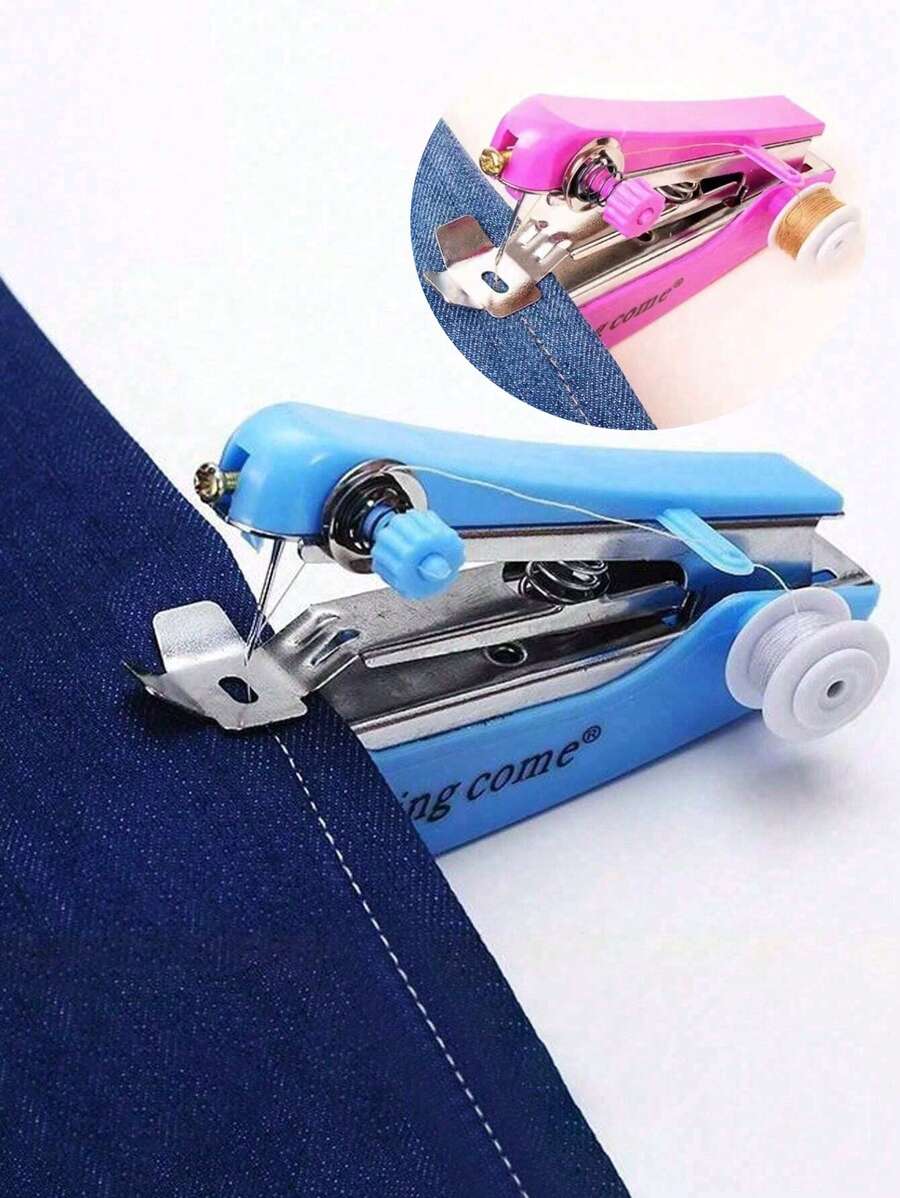 1 Piece Mini Manual Sewing Machine, All-In-One, Quick Sewing, Portable ...