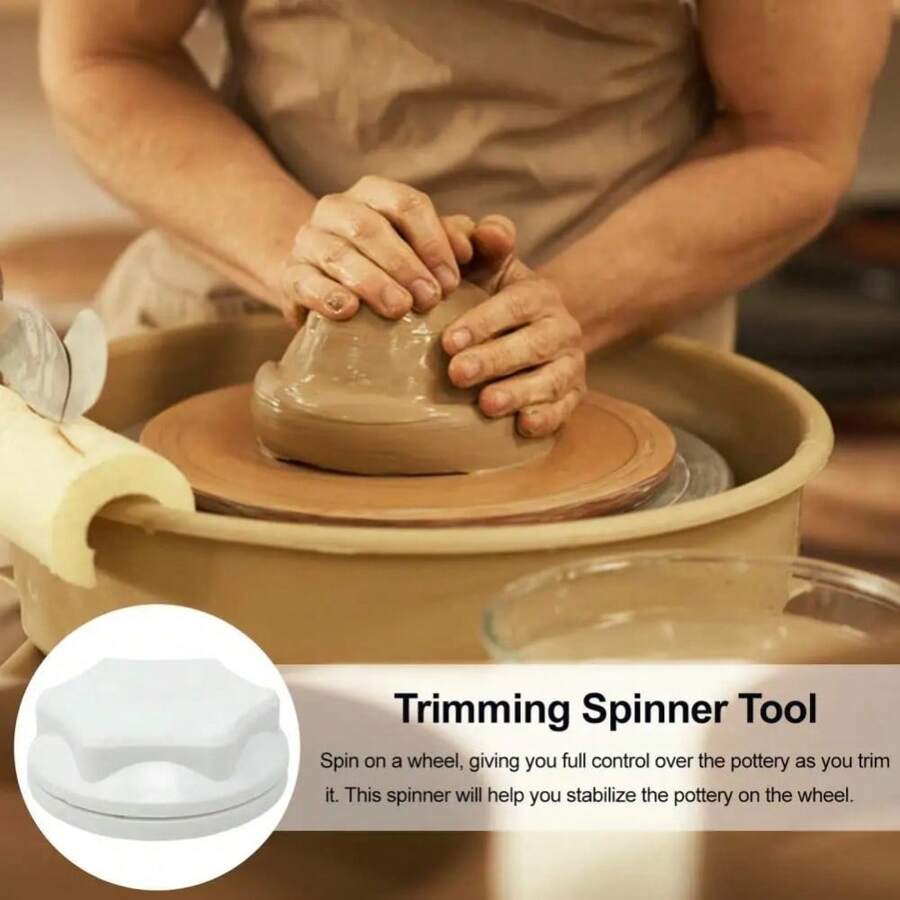 Pottery Trimming Tools Ceramic Clay Trimming Spinner Reusable Rotary ...