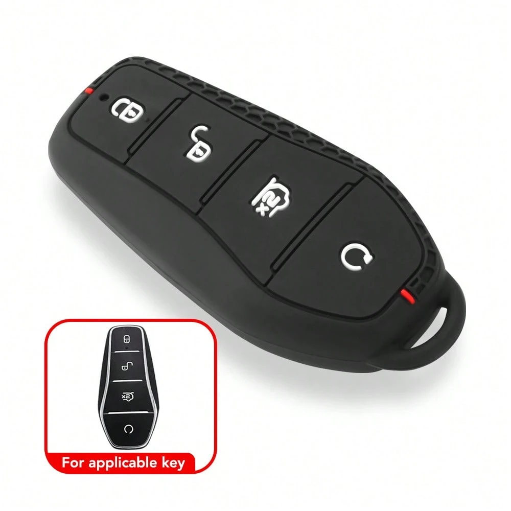 Silicone Holder Chain Key Case Car Key Cover For BYD Atto 3 EV Dolphin ...