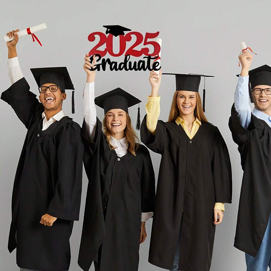 Class Of 2025 Wooden Sign Graduation Decorations Red 2025 Graduation ...