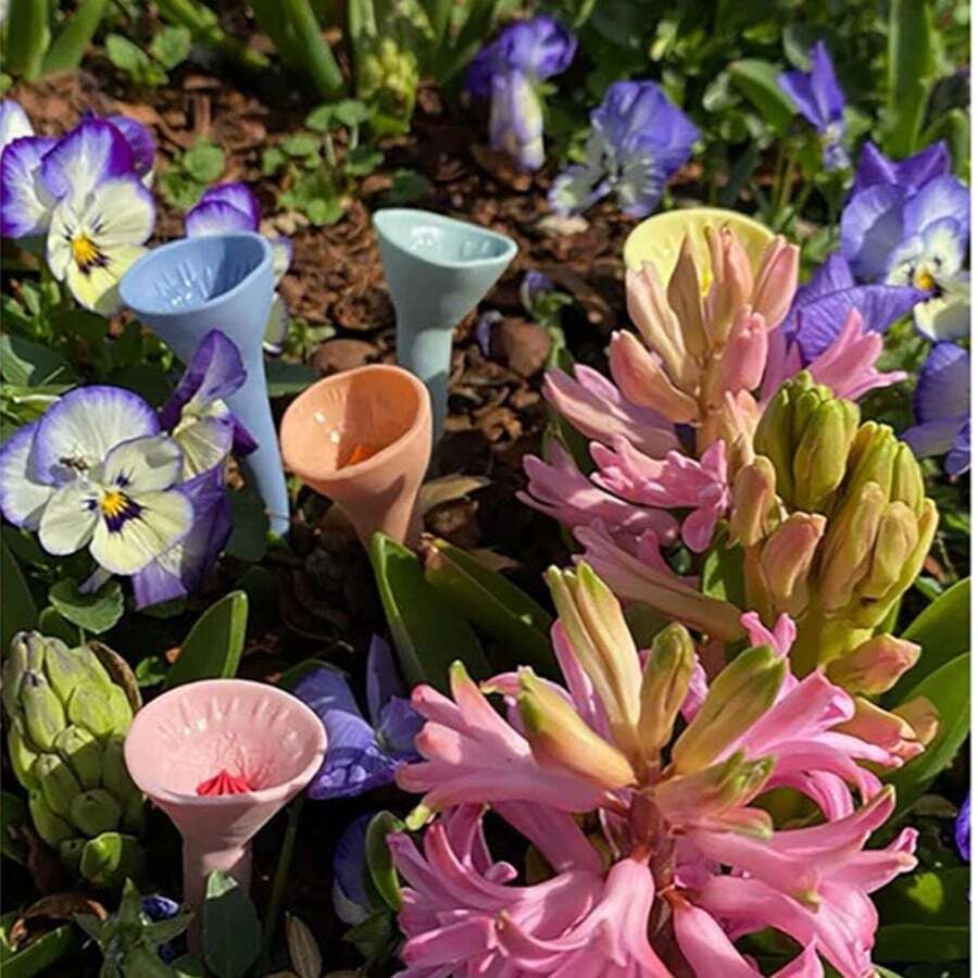 5 Packs Bee Insect Drinking Cup,Bee Cups For Garden,Colorful Insect ...