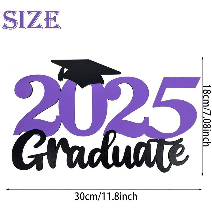 Class Of 2025 Wooden Sign Graduation Decorations Red 2025 Graduation ...