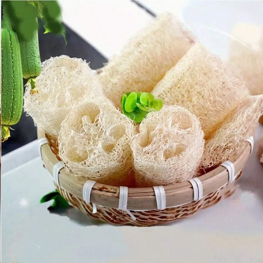 1pc Luffa Dishcloth For Household Cleaning, Natural Luffa Sponge For ...
