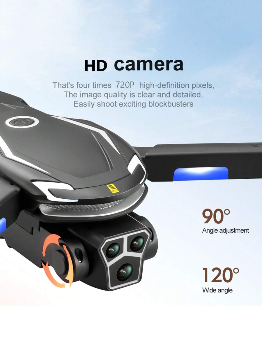 De V888 High-Definition Three-Camera Remote Control Drone is een ...