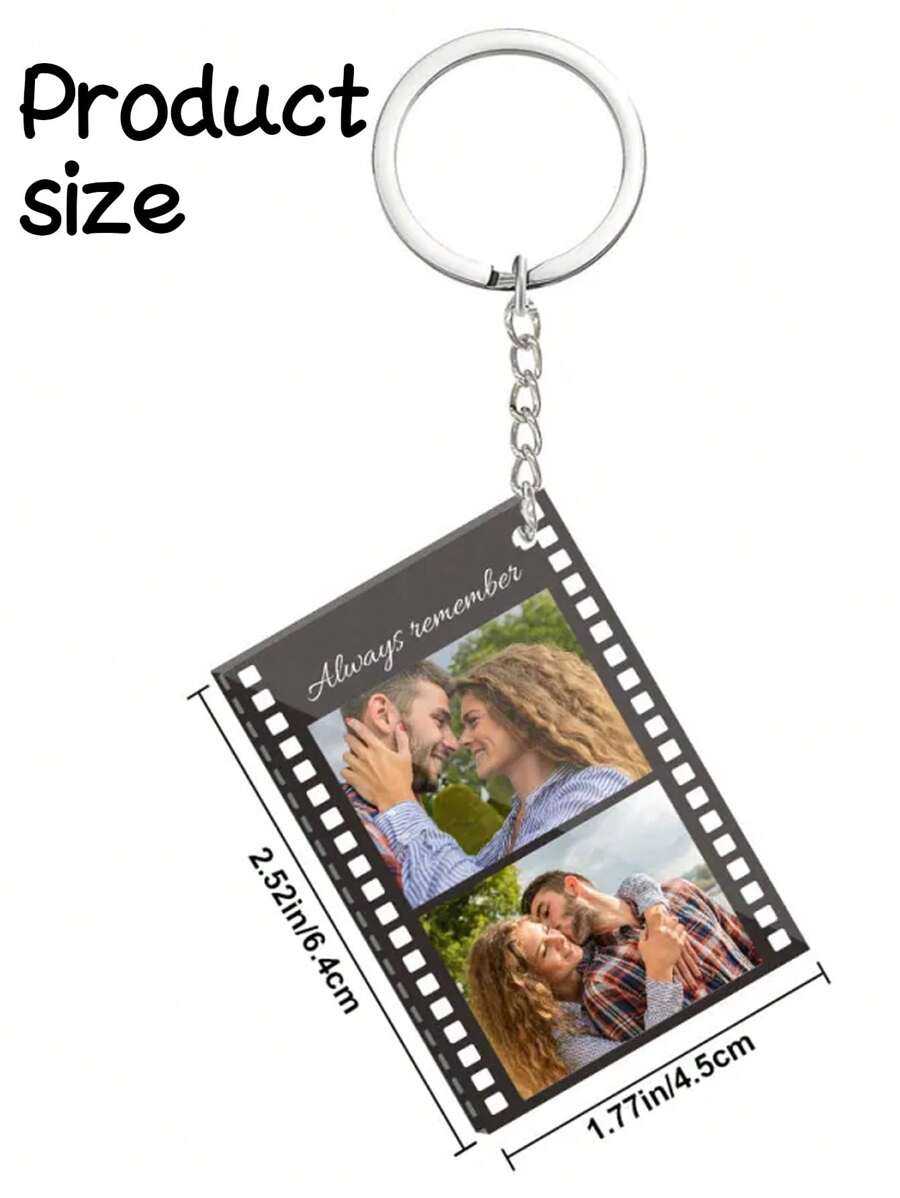 Custom Film Strip Photo Acrylic Keychain With Text,Custom Photo Strip ...