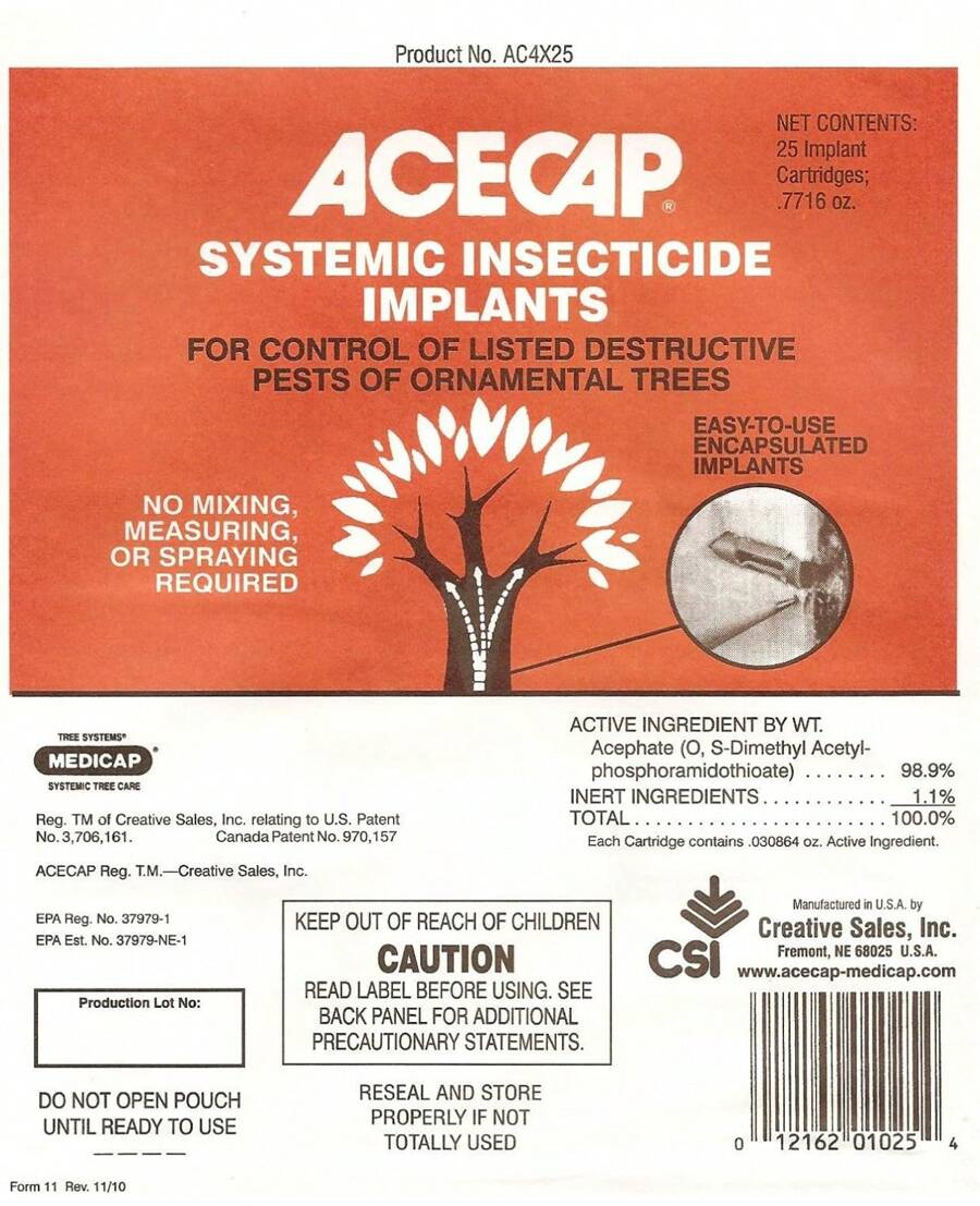 25-Pack Systemic Insecticide Tree Implants For Control Of Tree Pests, 3 ...