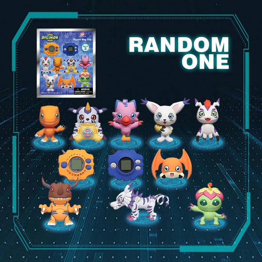 TOEI ANIMATION Digital Adventure Officially Licensed 3D Anime Keychain ...