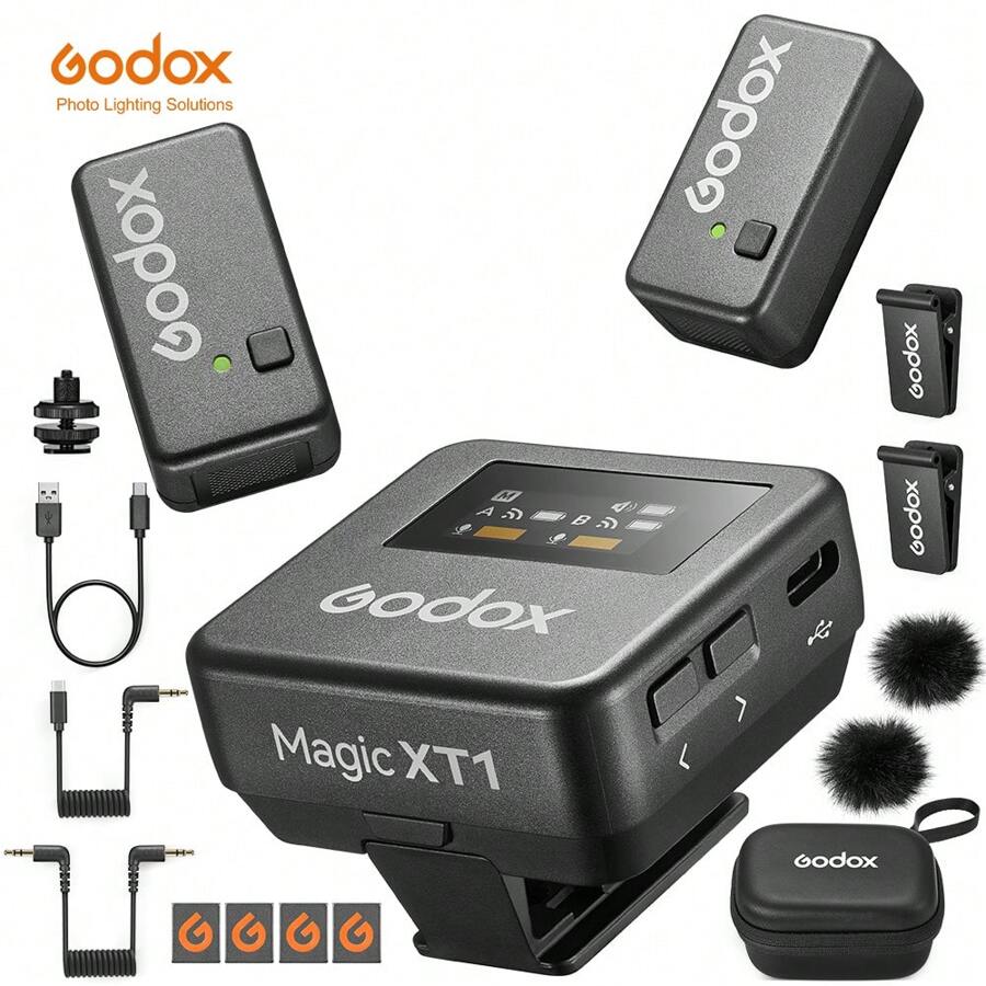 Godox Système de microphone sans fil GODOX Magic XT1 2,4 GHz, portée ...
