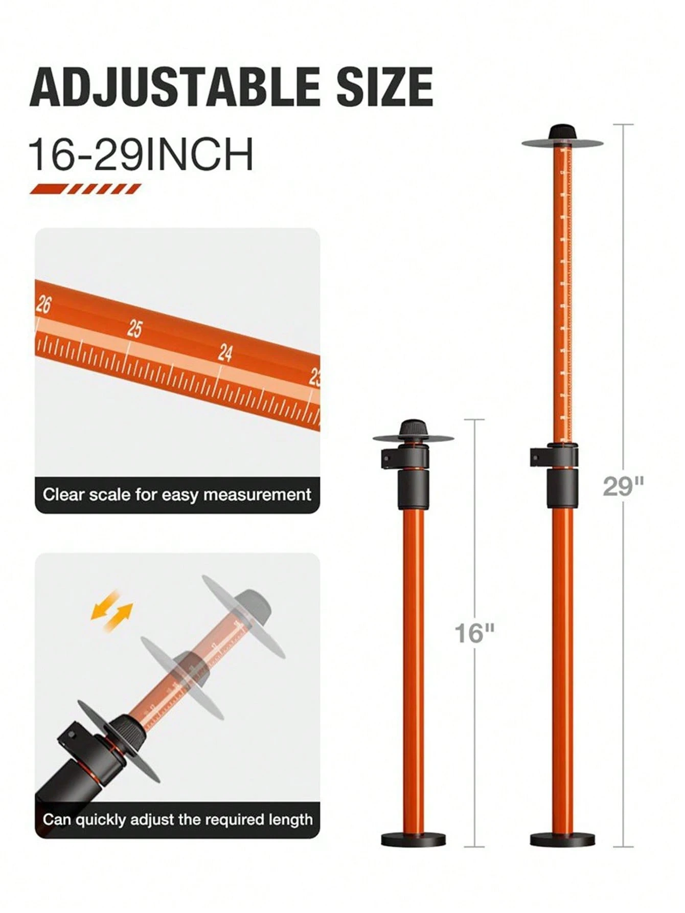 Strong Magnet Firewood Measurement Tool, Adjustable Firewood Cutting ...