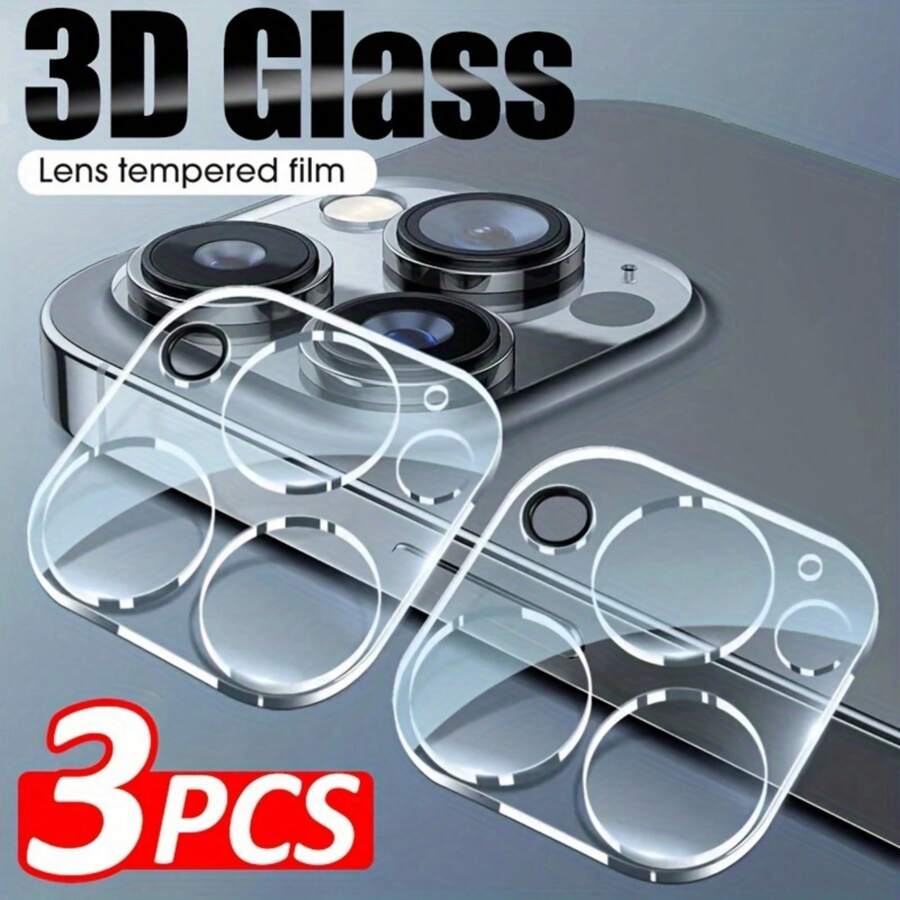 3pcs Tempered Glass Camera Lens Protector Compatible With Iphone 11/12 ...
