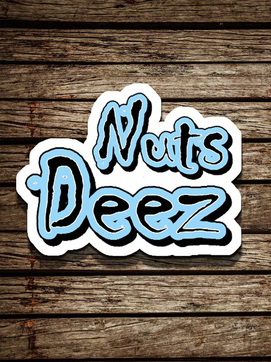2ชิ้น สติ๊กเกอร์ขำขัน 'Deez Nuts' | สติ๊กเกอร์วินิลกันน้ำสำหรับตู้ ...