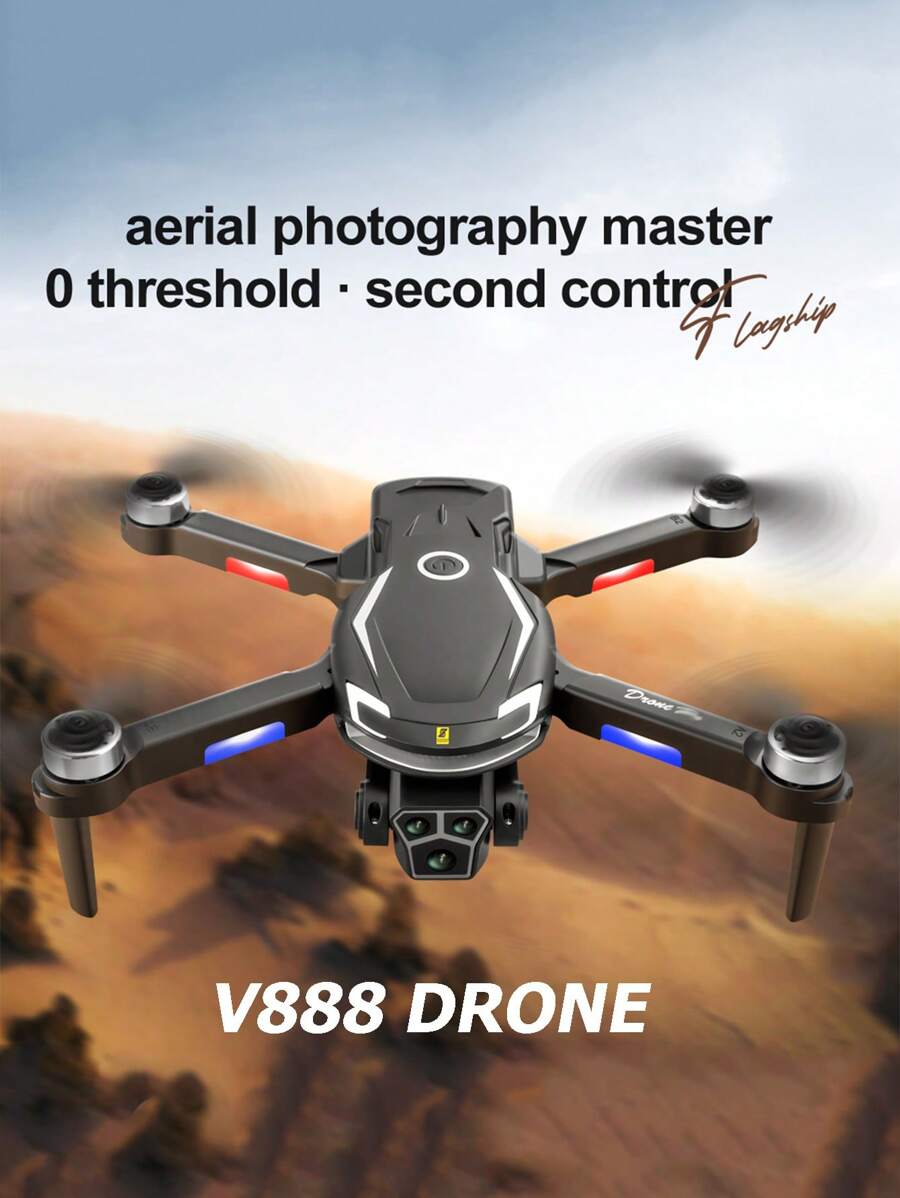 De V888 High-Definition Three-Camera Remote Control Drone is een luchtfotografie High-Definition ...