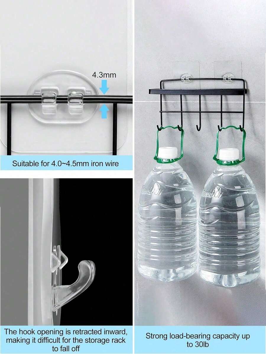 20pcs- Shower Caddy Adhesive Replacement, Shower Shelf Adhesive No ...