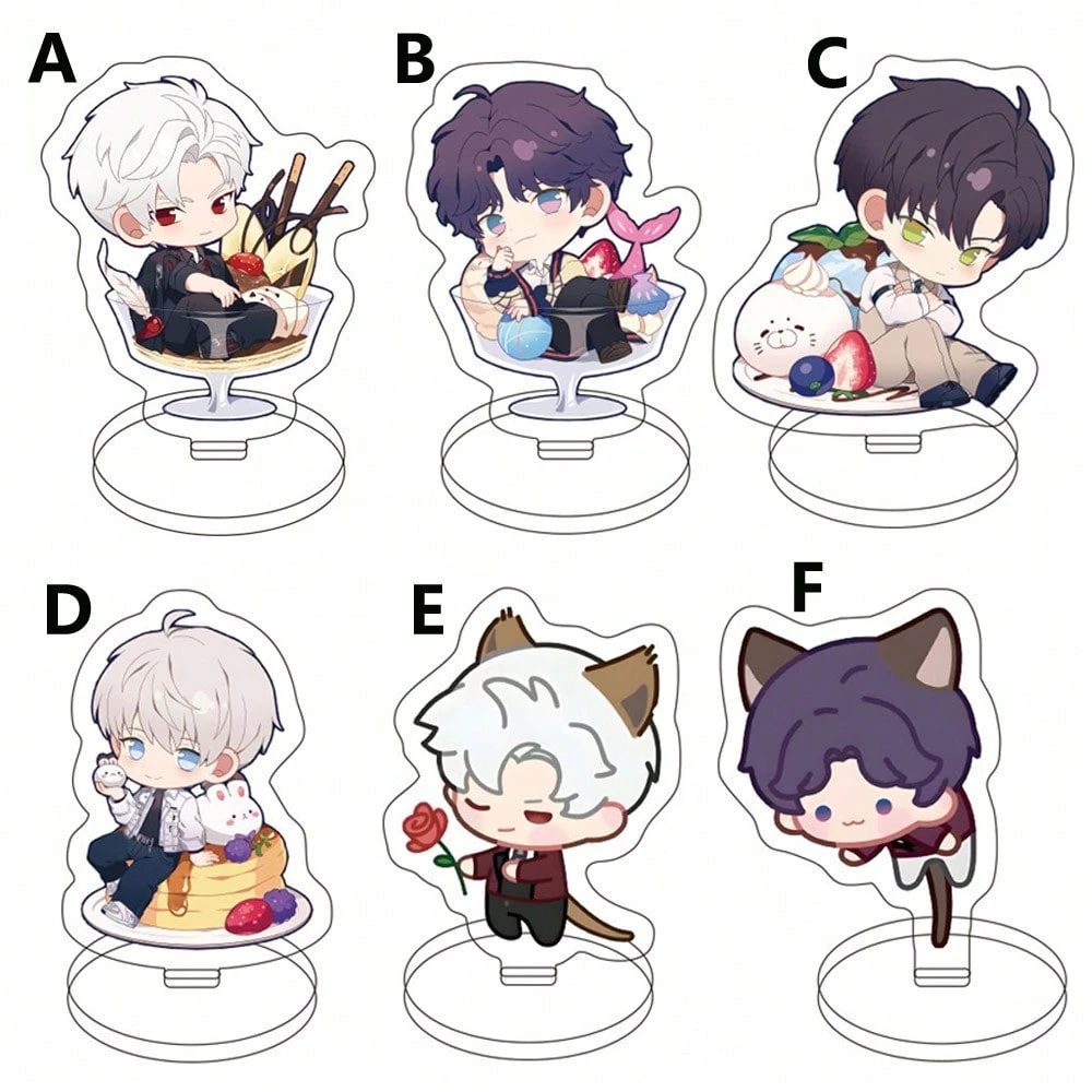 Anime Love And Deepspace Acrylic Stand Cartoon Dessert Series Q Version ...