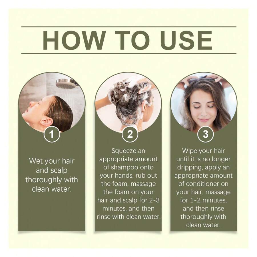 Hoegoa Rosemary Shampoo Set Anti-Dandruff Oil Control Shampoo Retain ...