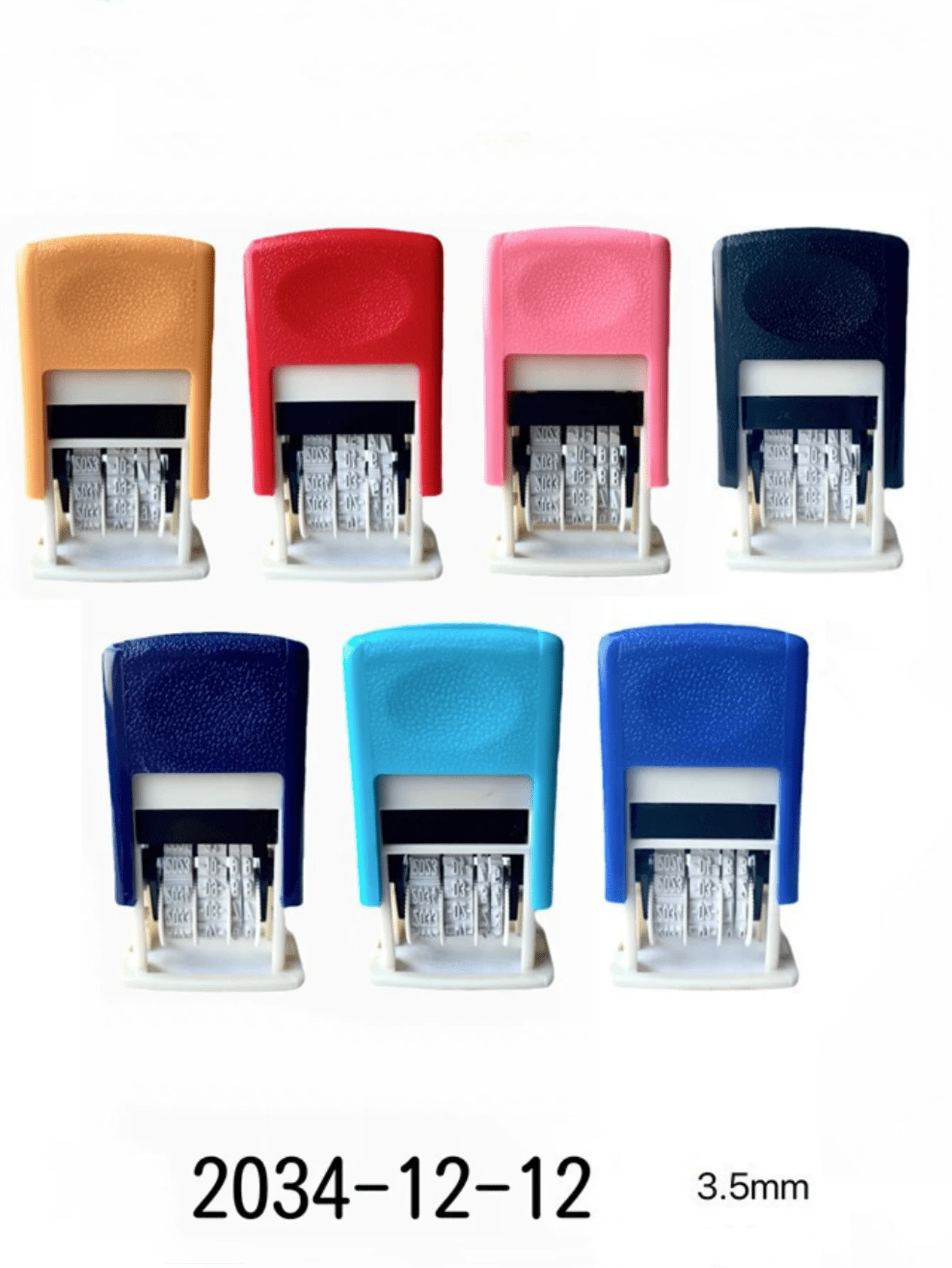 Small Date Stamp, Adjustable Year-Month-Date Self-Inking Manual Date ...