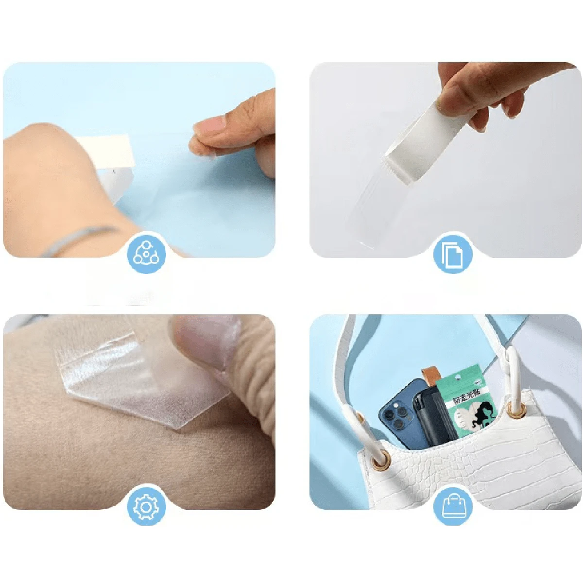 (Empaque aleatorio) Clips de ropa transparentes antideslizantes de ...