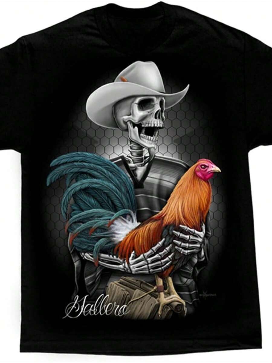 Camiseta para hombres de David Gonzales con estampado digital de 220 g ...