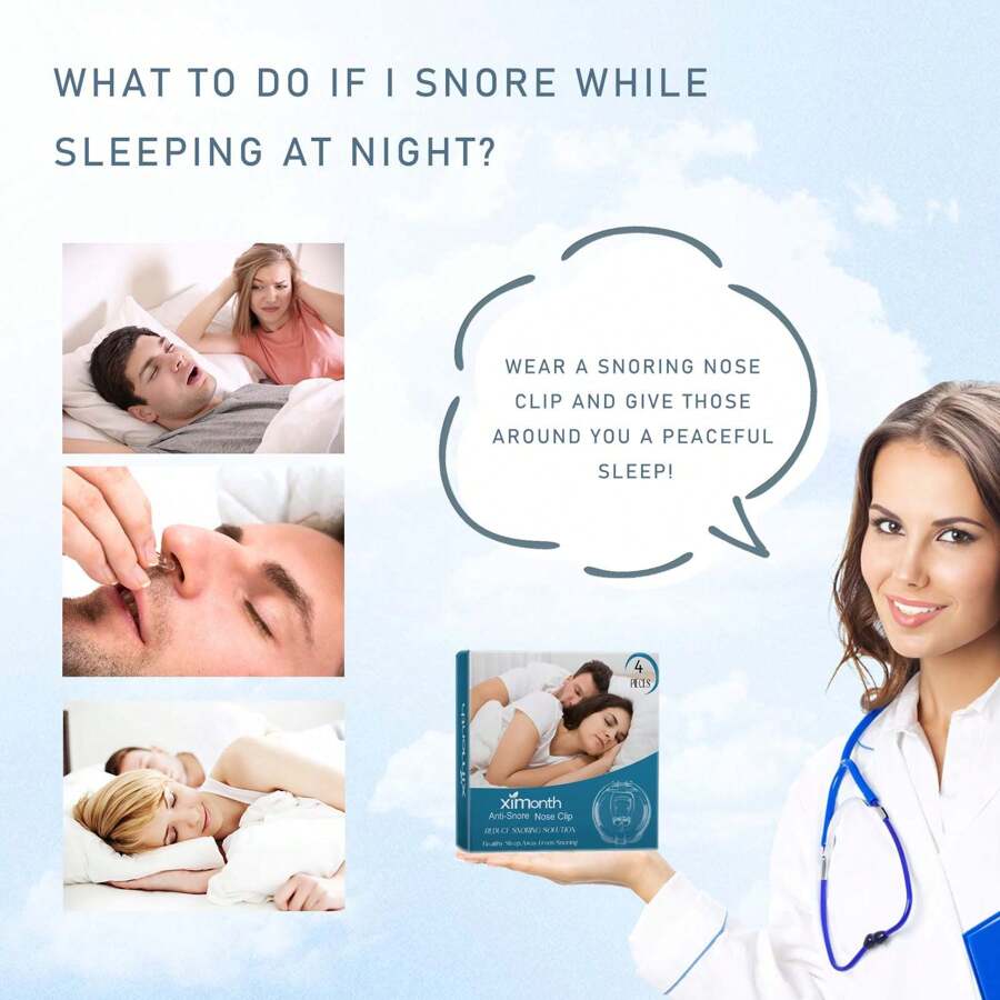 Anti-Snoring Nasal Clips Relieve Nasal Congestion Help Sleep Snoring At ...