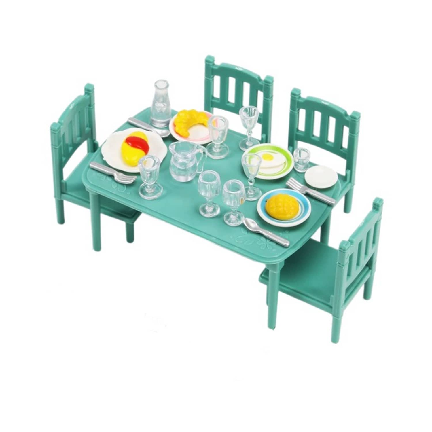 Children's Play Toys, Mini Kitchen And Dining Table Supplies, Dollhouse ...