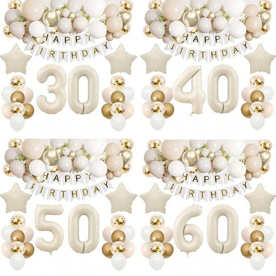 Set de 71 piezas para decoración de fiesta de cumpleaños para celebrar ...