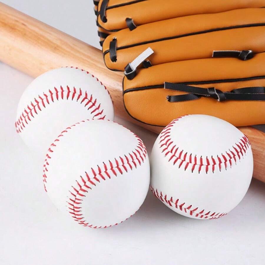 9-Inch Blank Standard PVC Rubber Baseball, For Youth Baseball Matches ...