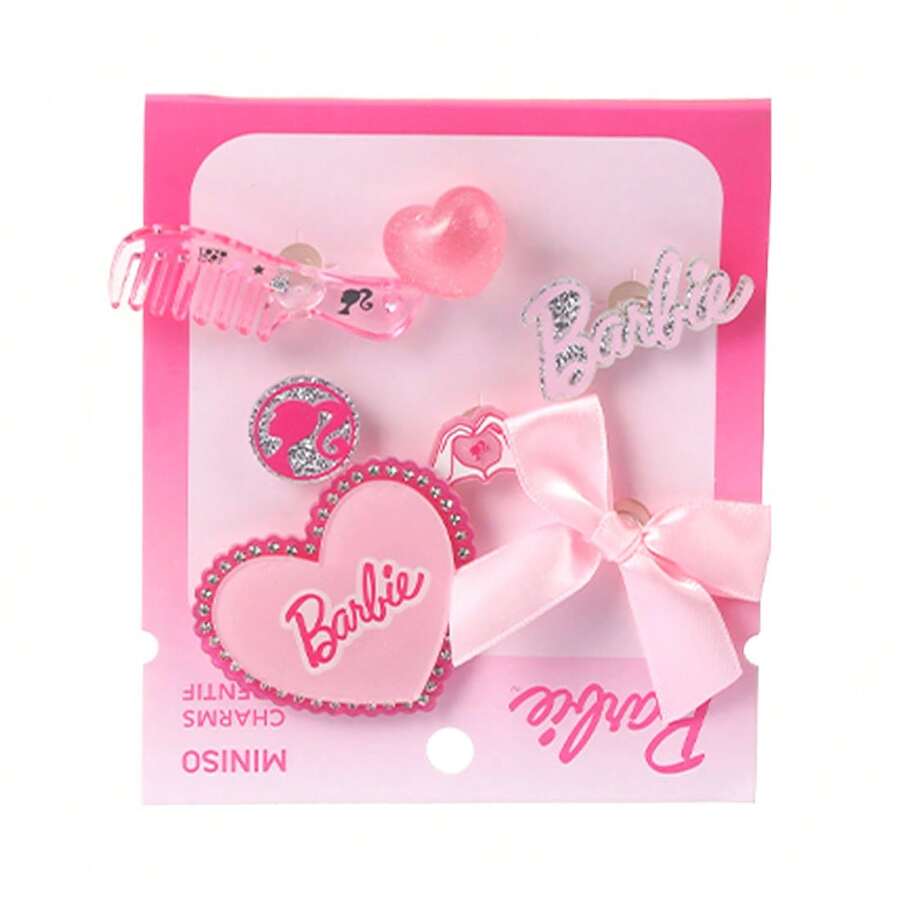 Miniso Barbie Series Pink Comb Charm DIY Accessories For Hole Bags ...