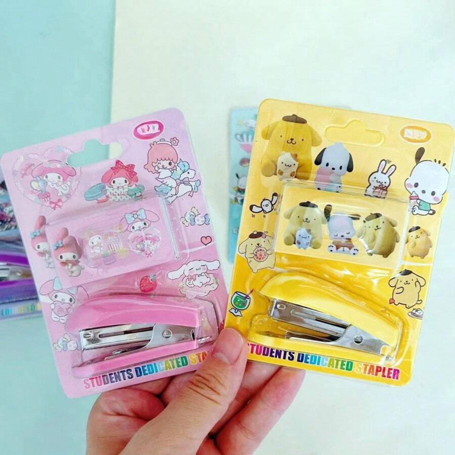 Sanrio Kuromi Decorative Stapler Set, School & Office Supplies Mini Stapler | SHEIN USA
