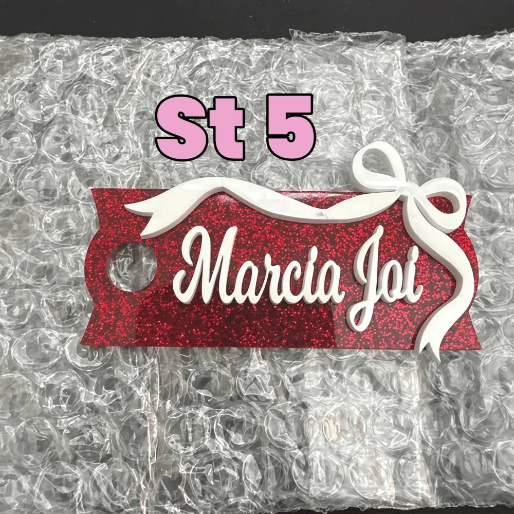 Coquette RIBBON, Tumbler Name Plate, Tumbler Name Tag, Name Plate Cup ...