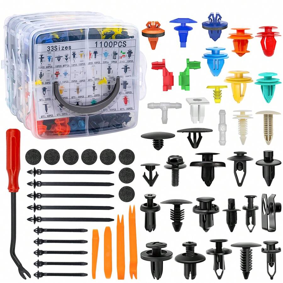 1215 Pcs Bumper Clips Car Retainer Clips & Auto Fasteners Assortment ...