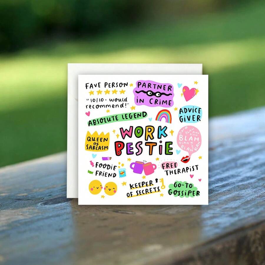 Work Buddy Cards, Office Work Anniversary Cards, Cards For Coworkers ...