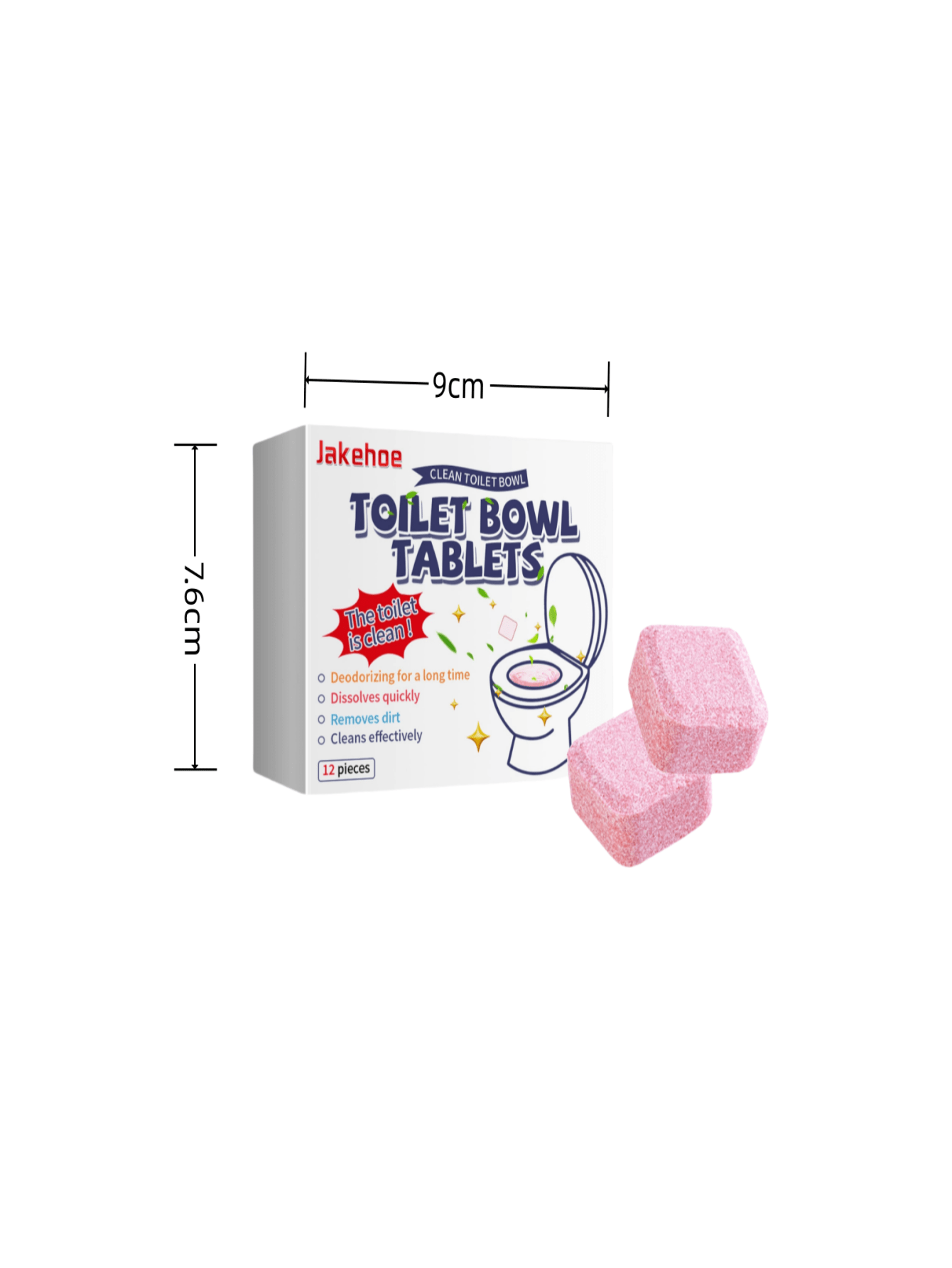 Toilet Fizzing Tablets, Toilet Cleaning Effervescent Detergent Tablets ...