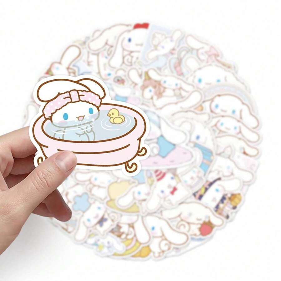 Sanrio 50PCS Cute Cinnamoroll Anime Cartoon Sanrio Stickers Fun Decals ...