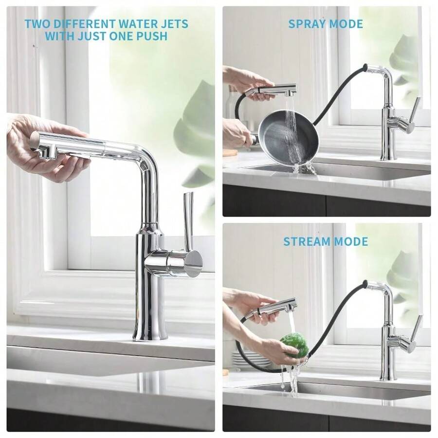 2025-New CREA Kitchen Tap Extendible Sink Mixer Tap with Magnetic ...