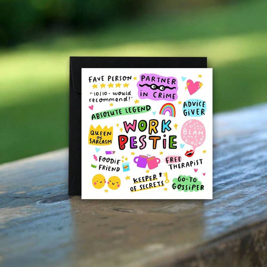 Work Buddy Cards, Office Work Anniversary Cards, Cards For Coworkers ...