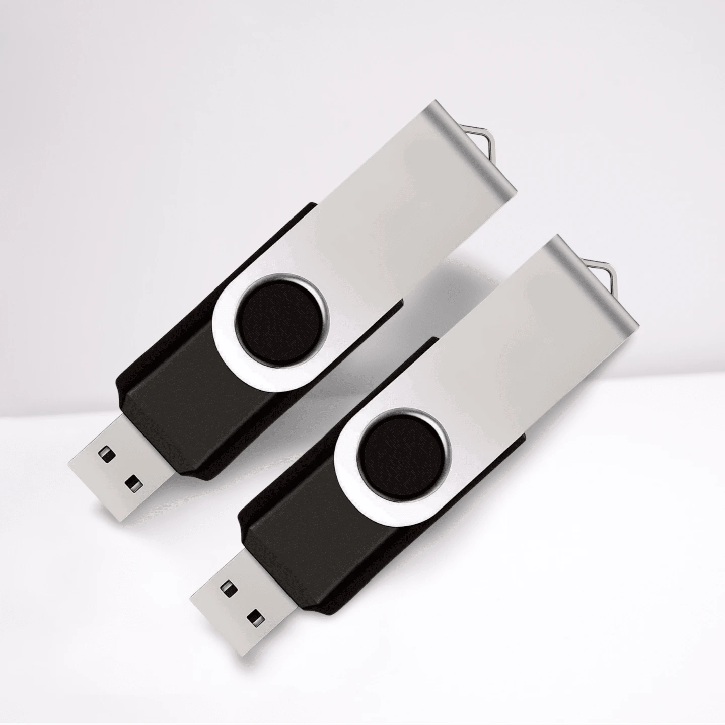 64GB USB 2.0 Flash Drives (2-Pack) – Foldable Swivel Memory Sticks For ...