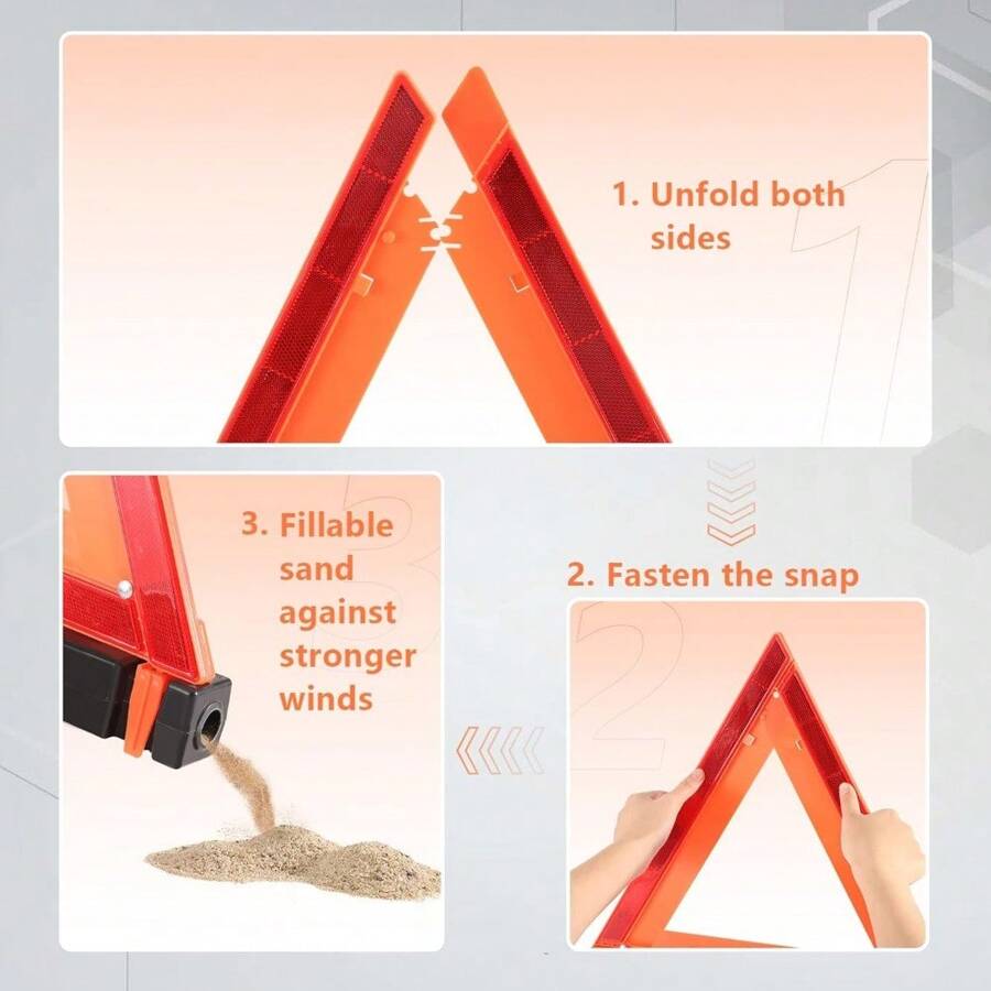 Safety TrianglesApproved, Standard Warning Triangles Enmergency ...