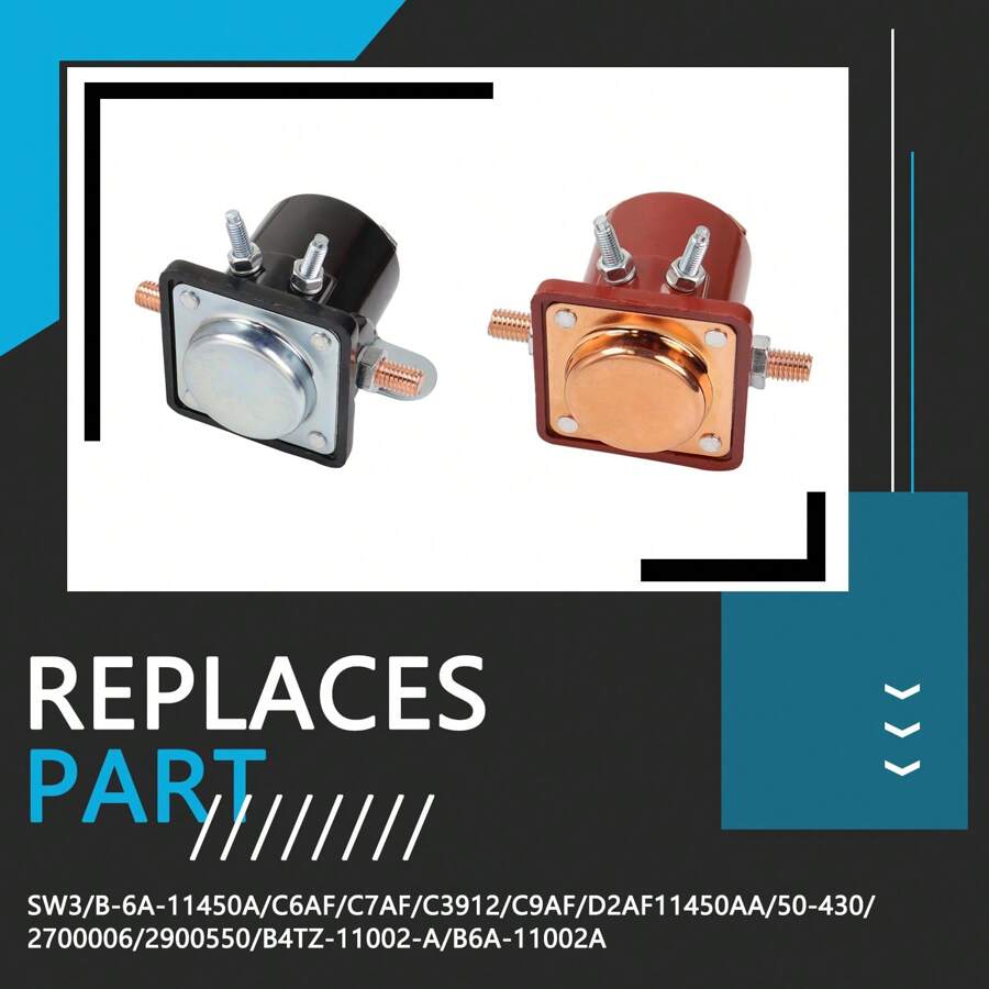 Starter Solenoid Relay Sw-3 Fit Lincoln Mercury 4 Terminal Hot Rod ...