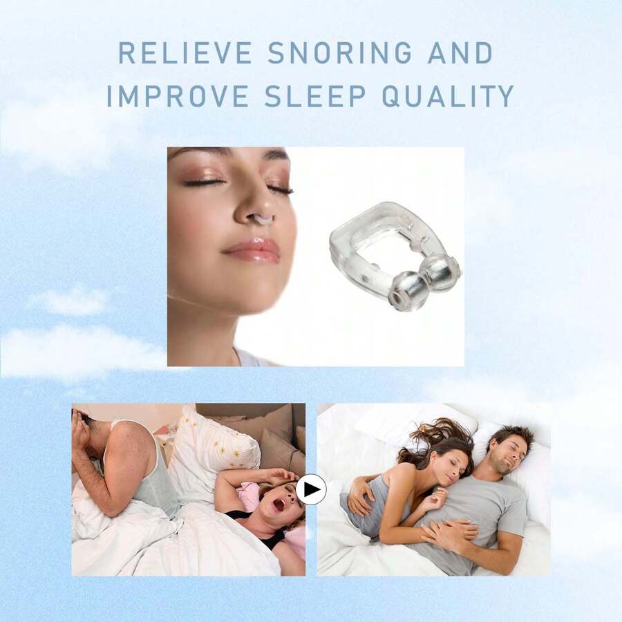 Anti-Snoring Nasal Clips Relieve Nasal Congestion Help Sleep Snoring At Night Stop Snoring Nasal ...