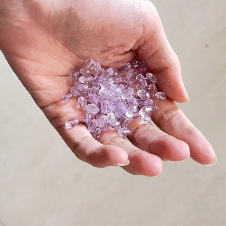 8mm Mermaid Tears Polyhedral Biconical Crystal Beads | SHEIN USA