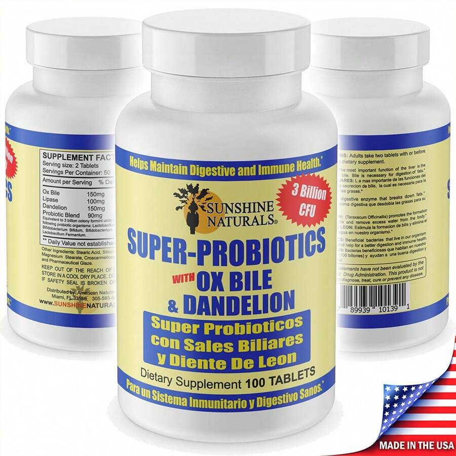 Sunshine Naturals Sunshine Naturals Super Probiotics Supplement ...