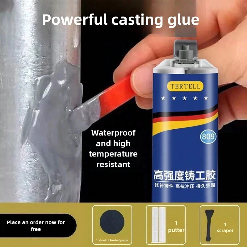 Powerful Adhesive, High Temperature AB Epoxy Resin Metal Repair Glue ...