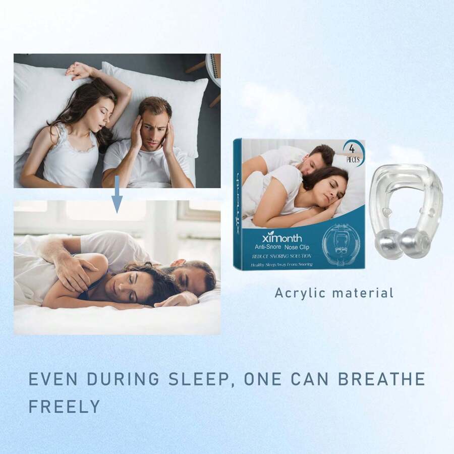 Anti-Snoring Nasal Clips Relieve Nasal Congestion Help Sleep Snoring At Night Stop Snoring Nasal ...